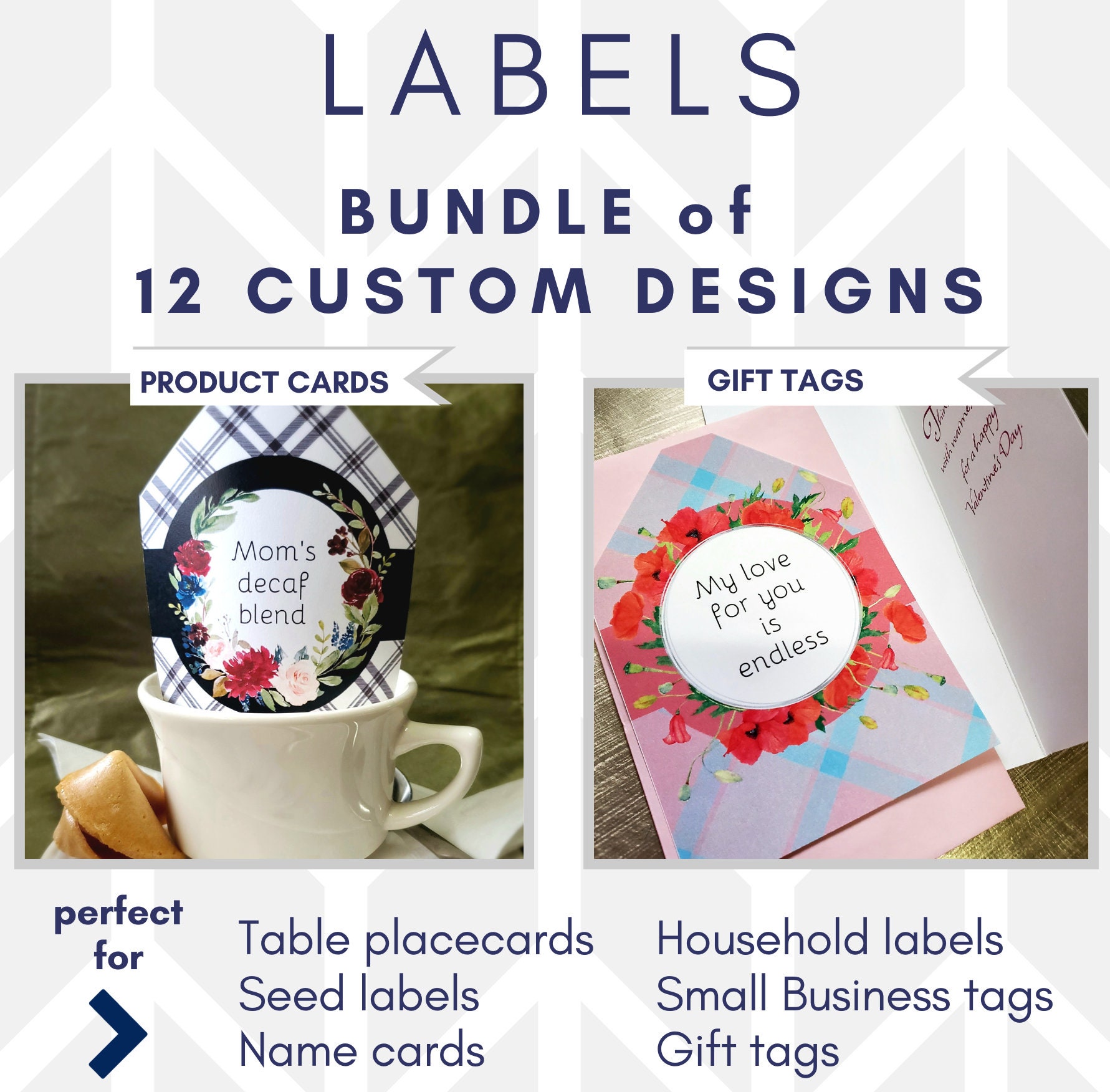 Gift Tag Designs | Editable & Printable Labels | Holiday Gift Tags ...