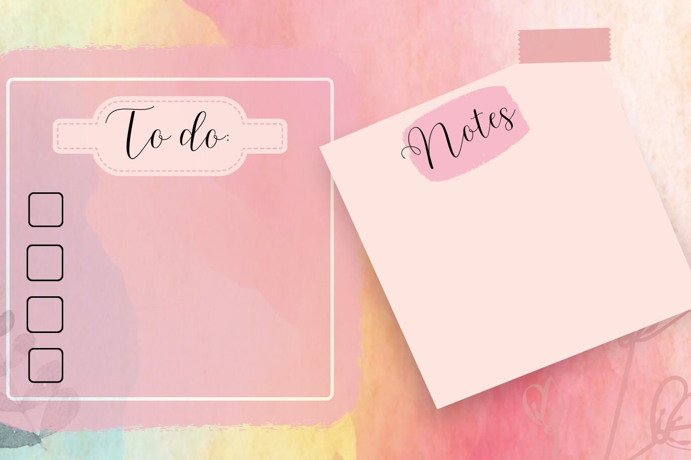 Printable BLANK Monthly Calendar With Notes and a to Do List - Etsy