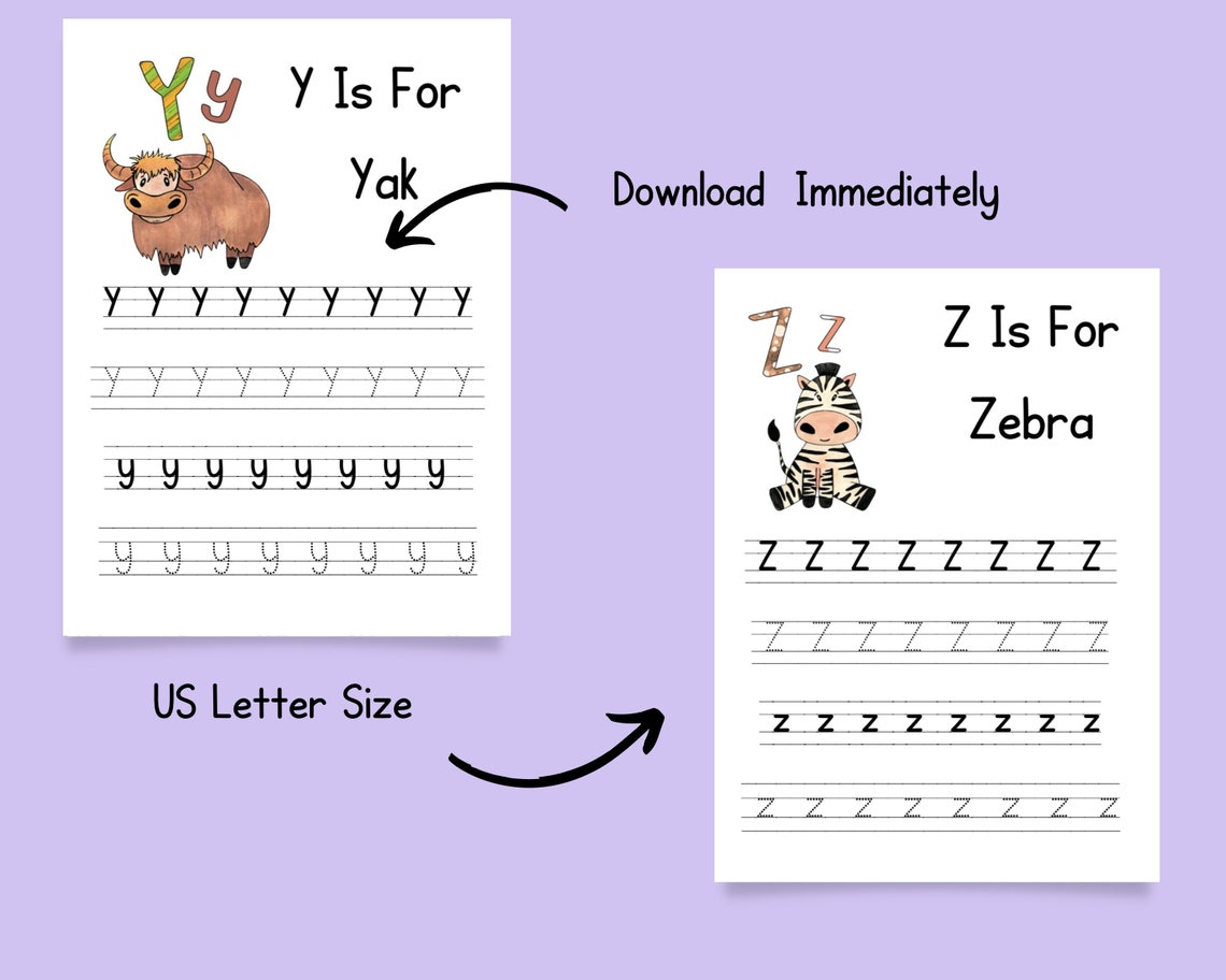 Letter Tracing Printable-alphabet Letter Tracing A-Z Letter Tracing for ...
