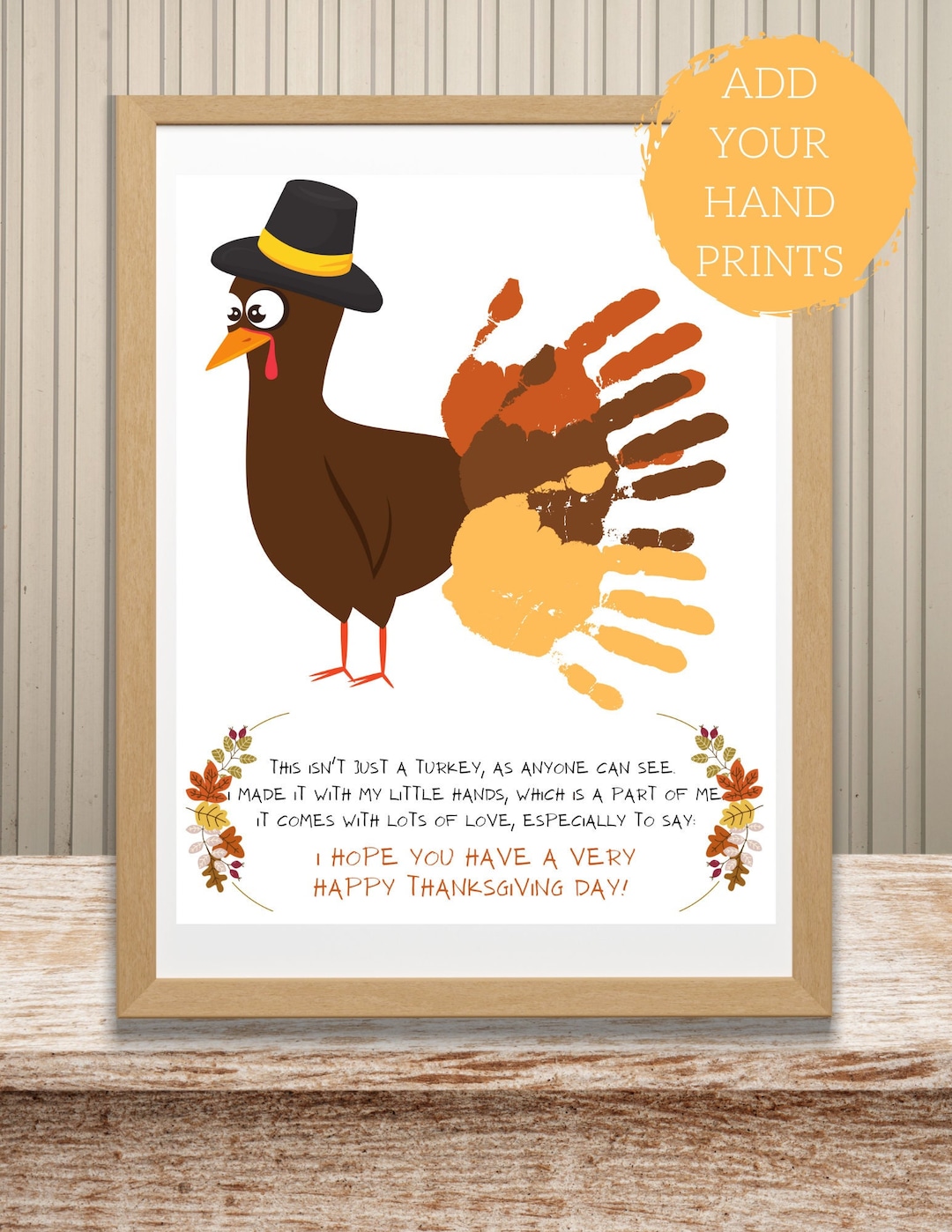 Thanksgiving Handprint Art Kids Thanksgiving Craft - Etsy