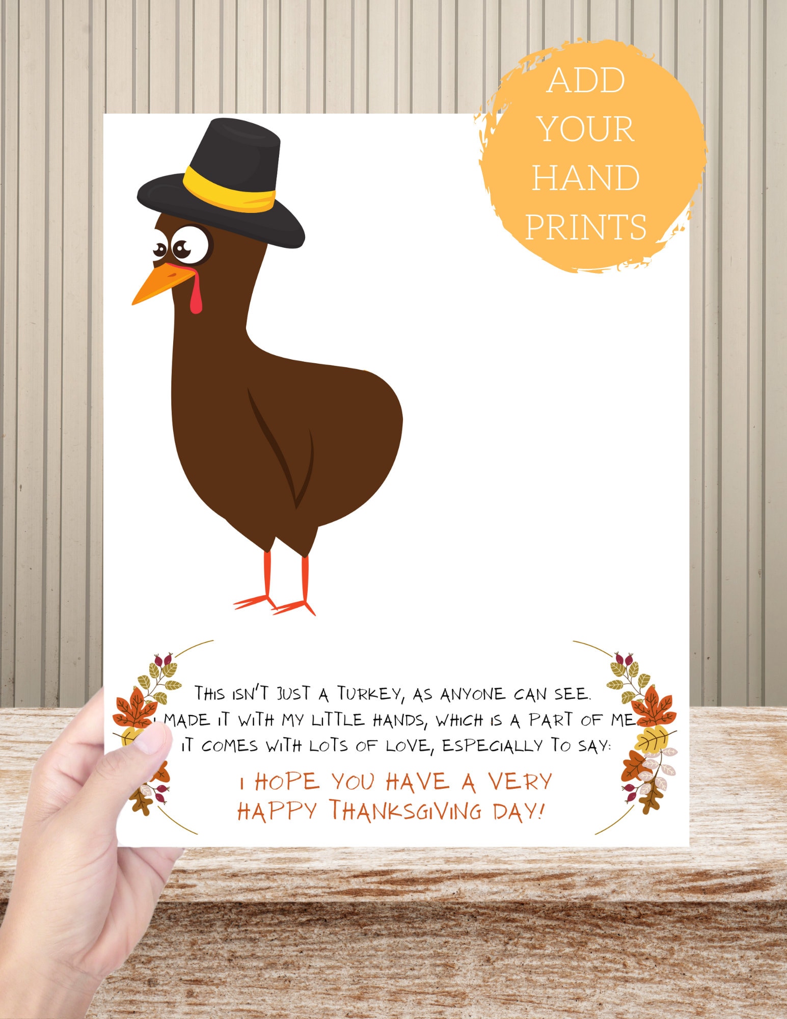 Thanksgiving Handprint Art Kids Thanksgiving Craft - Etsy