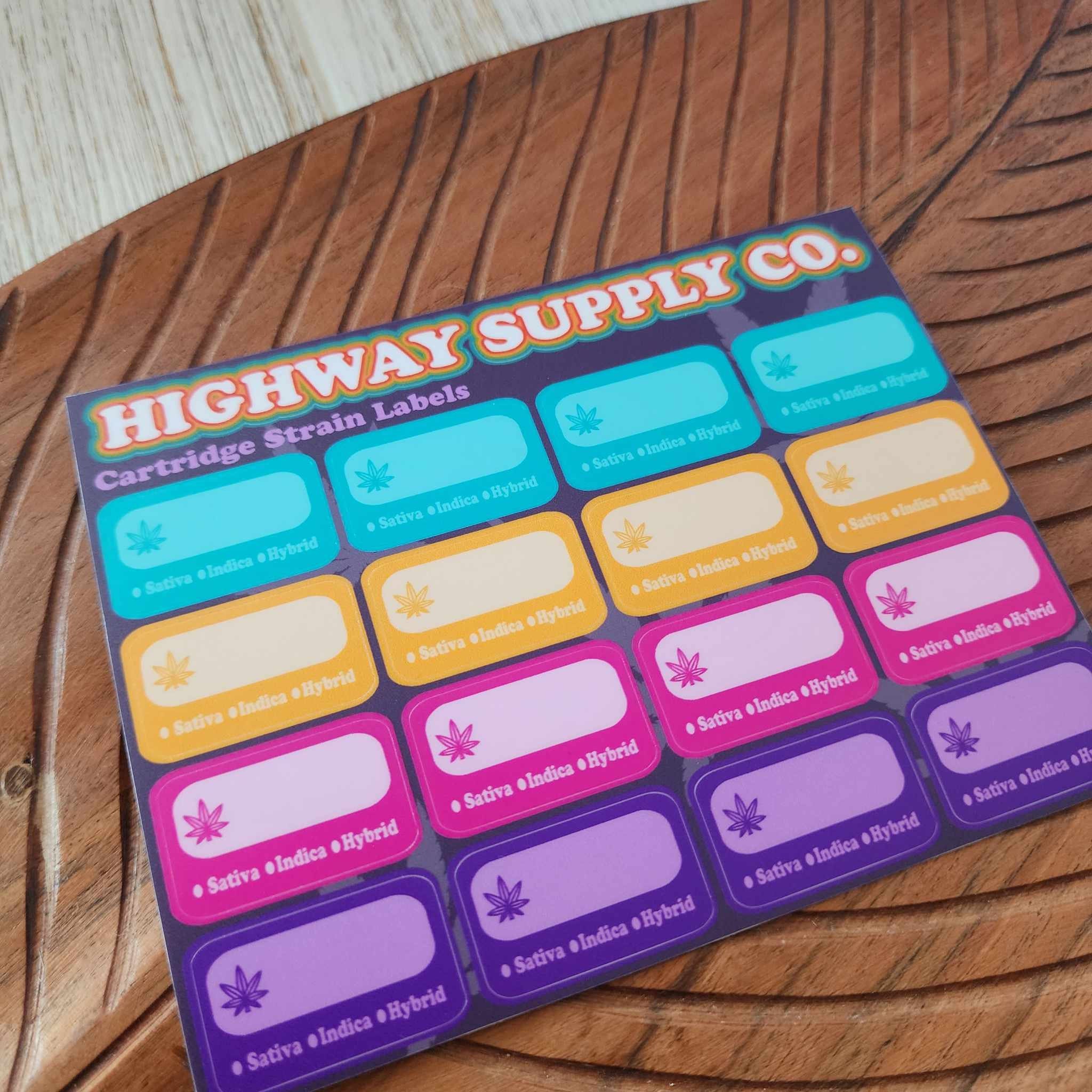 Cartridge Strain Labels Candy Kush - Etsy