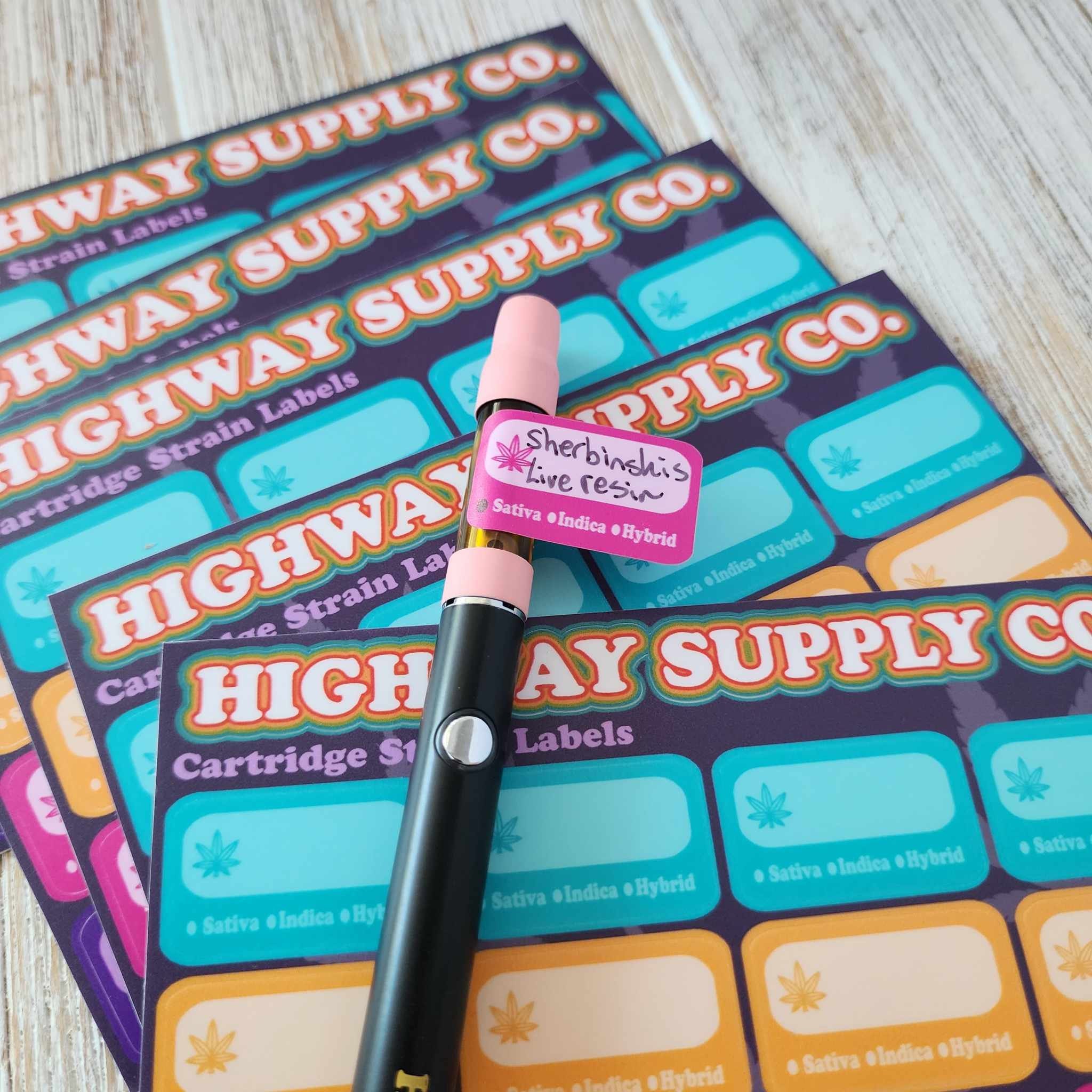 Cartridge Strain Labels Candy Kush - Etsy