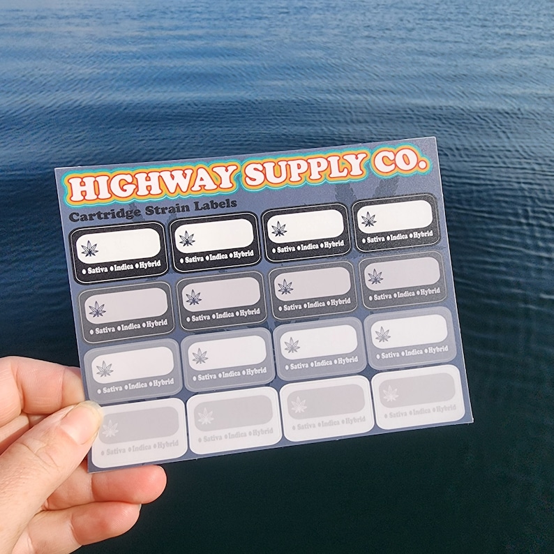 Cartridge Strain Labels reefer - Etsy