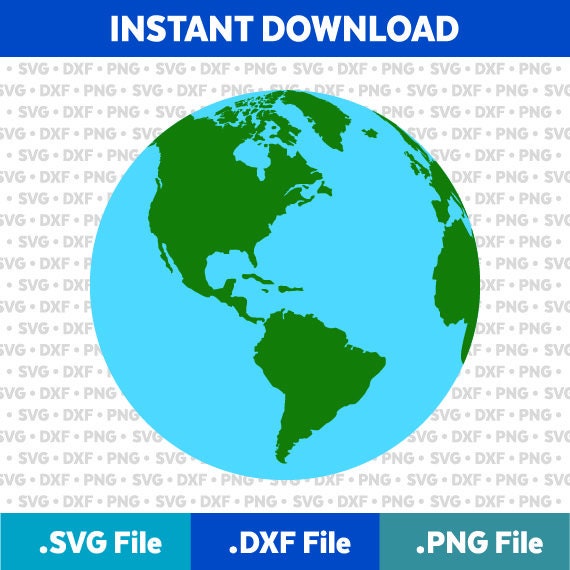 Earth SVG Earth Svg File Earth DXF Earth PNG Earth Svg - Etsy
