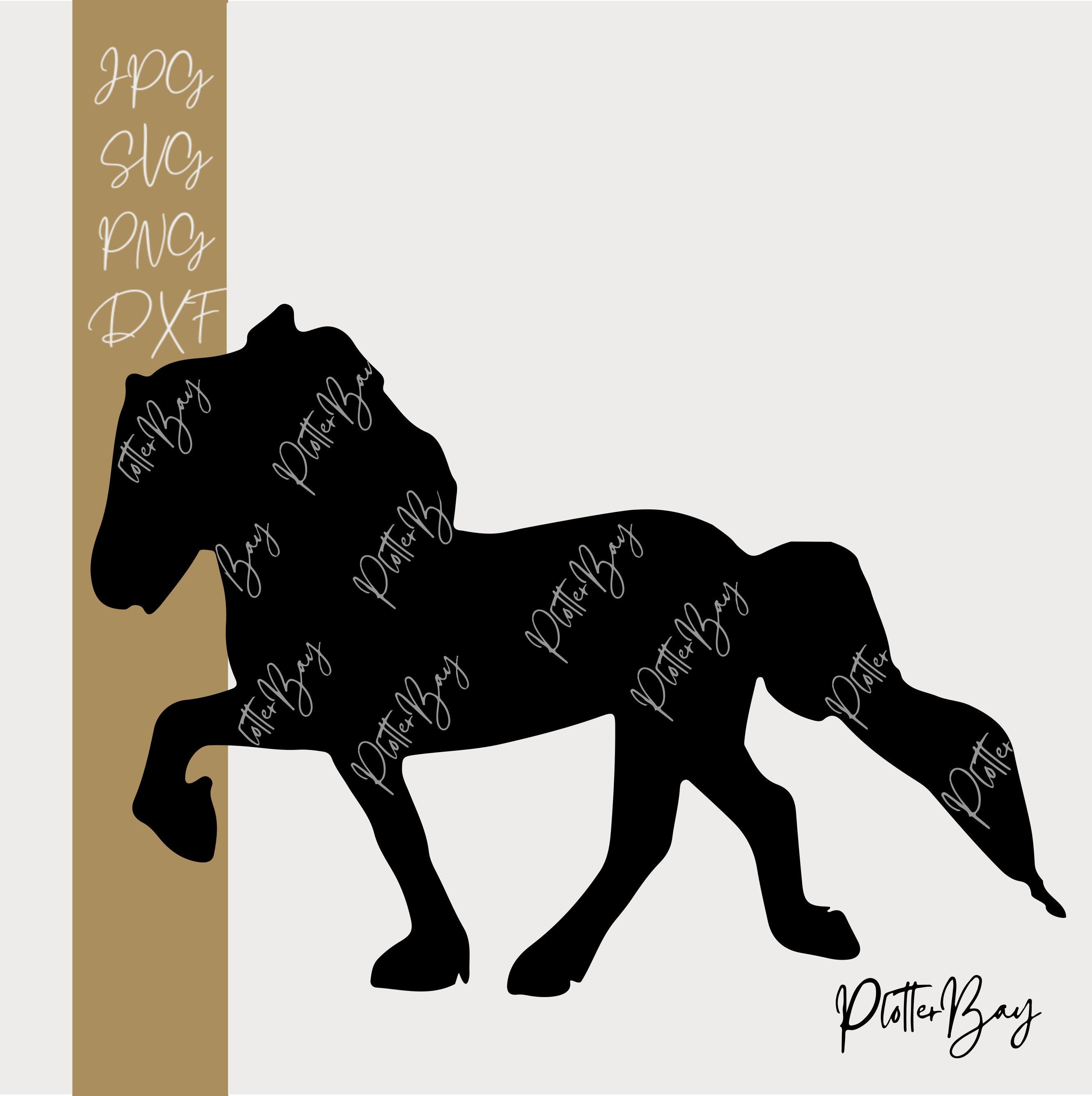 Isländer SVG, Silhouette, Pferde tölt, Plotterdatei Pferd (svg, png, jpg, dxf) - Etsy.de