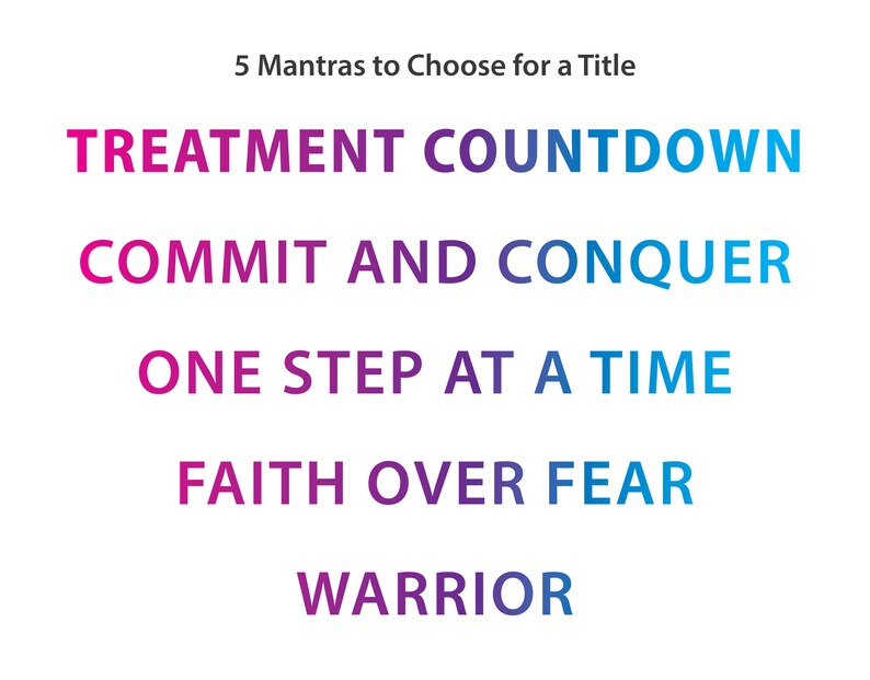 Premium Chemo Countdown Coloring Page 12 Count Options 5 - Etsy