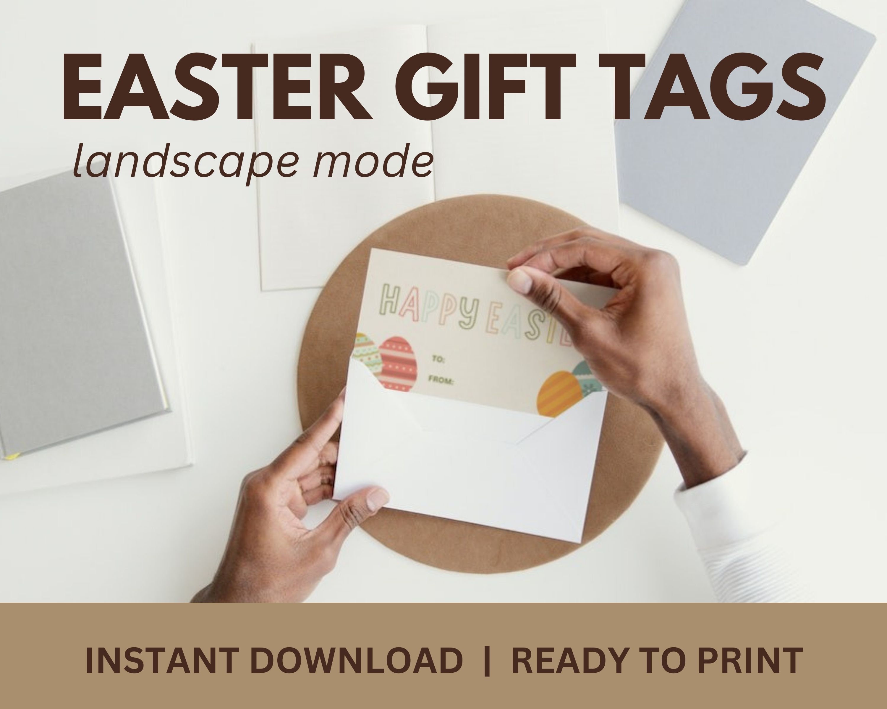 Easter Gift Tags for Kids, Printable, Happy Easter Gift Tags, Egg Gift ...
