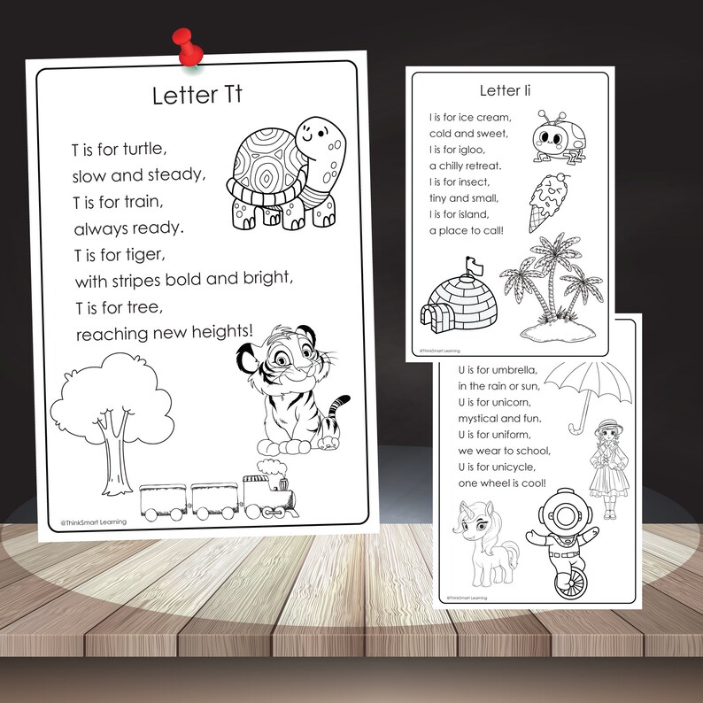 Letter of the Week Worksheets Printable, Alphabet Busy Book, Learning ...