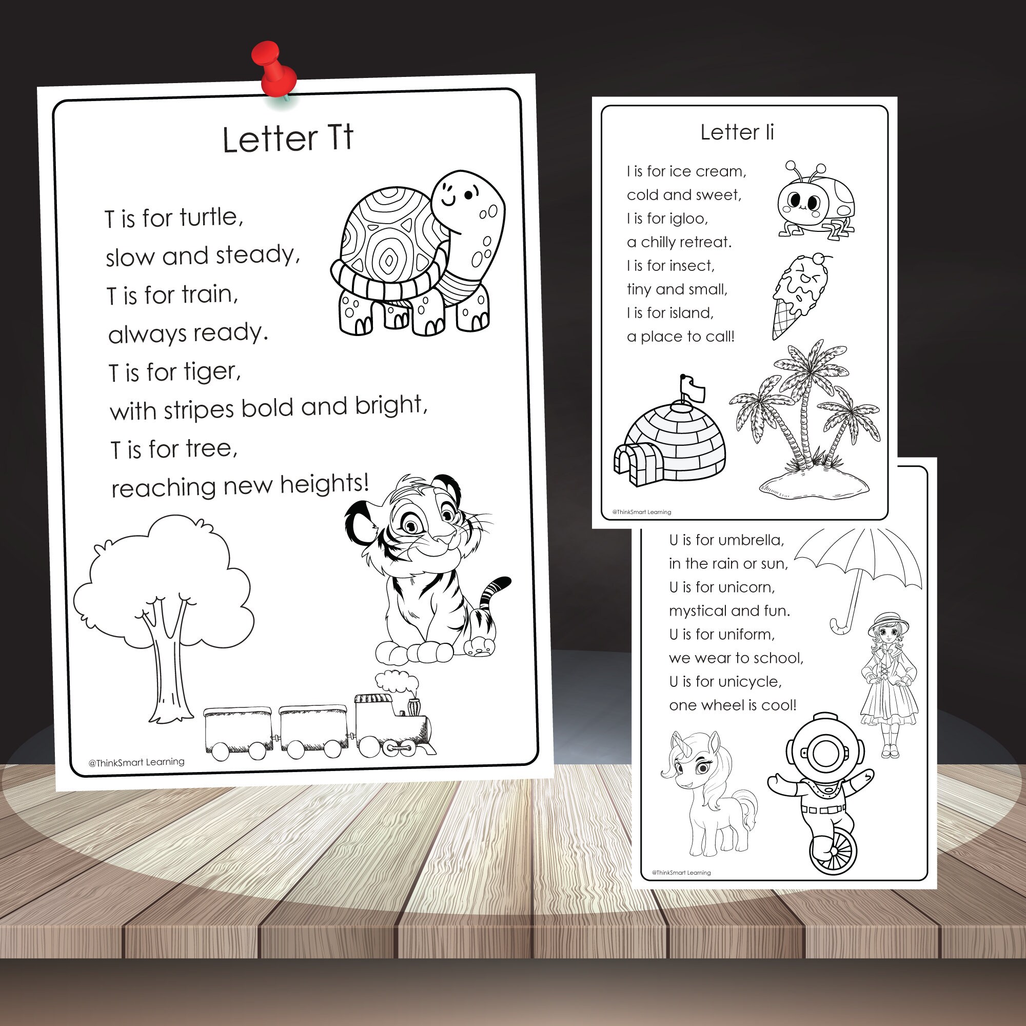 Letter of the Week Worksheets Printable, Alphabet Busy Book, Learning ...