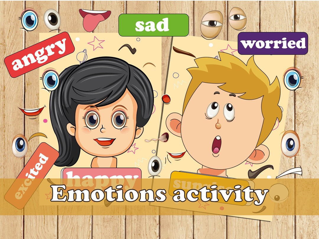 Emotions Activity for Kids, Printable Toddler Feeling Chart, Preschool, Homeschool, Pre-k ...