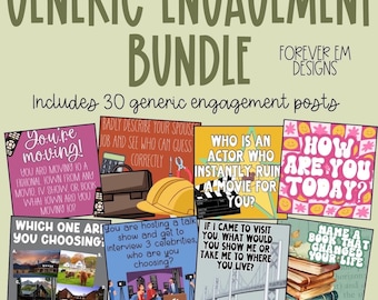 May Social Media Engagement Bundle - Digital Download - Small Business ...