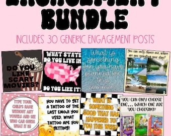 May Social Media Engagement Bundle - Digital Download - Small Business ...
