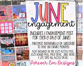 May Social Media Engagement Bundle - Digital Download - Small Business ...