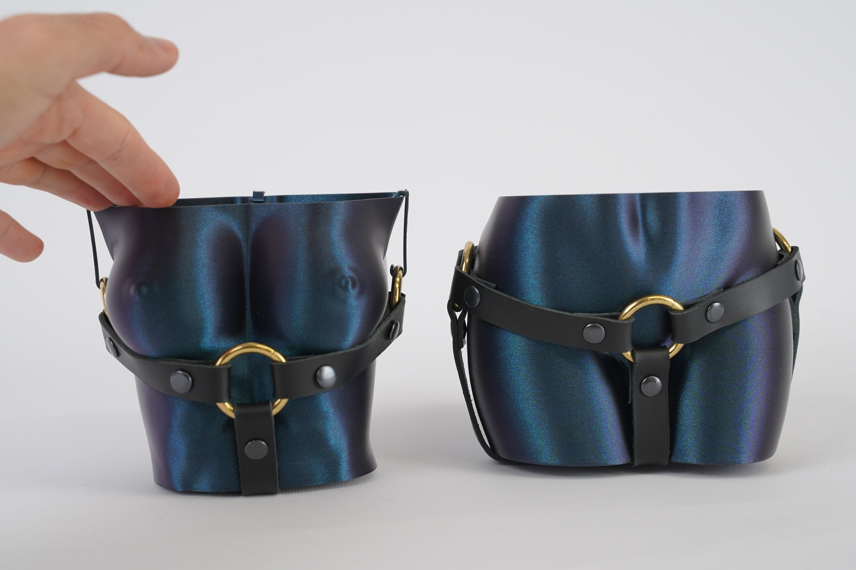 Booty Planter and Boob Planter With BDSM Harness 6 Inch - Etsy