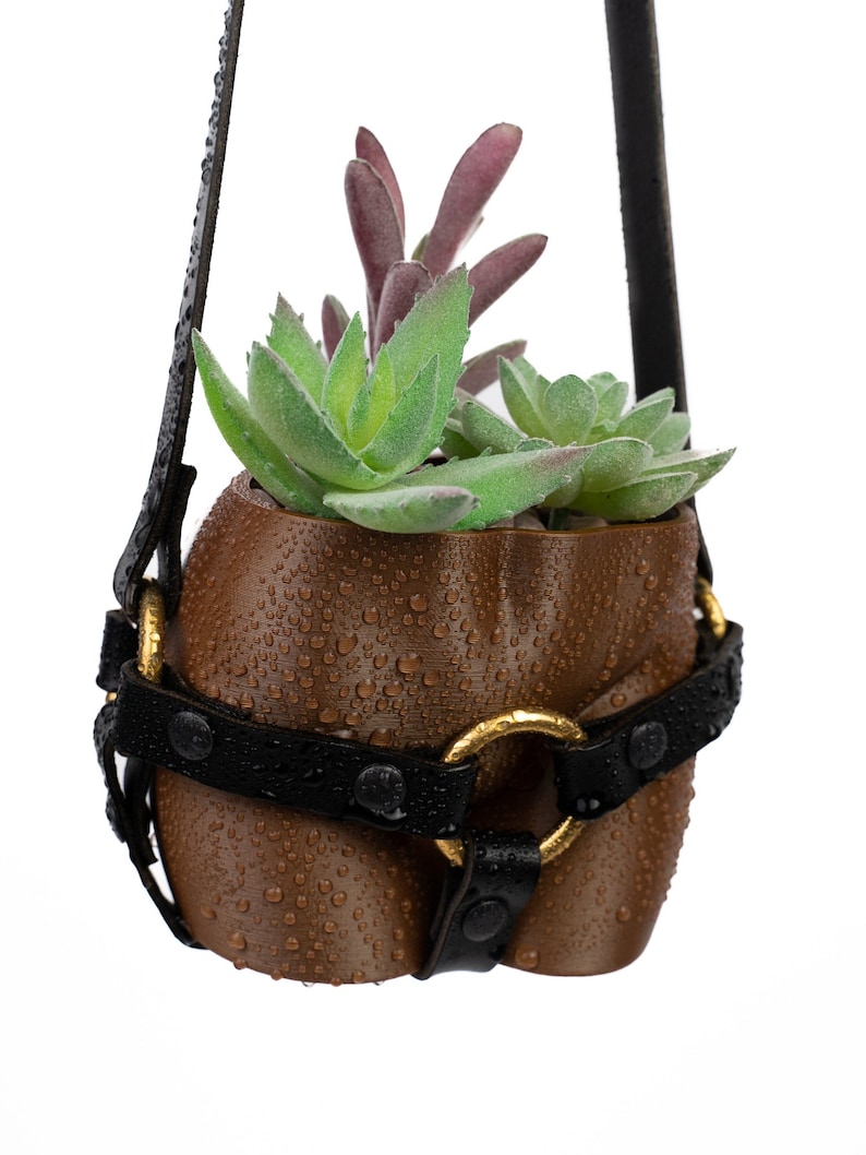 Booty Planter and Boob Hanging Planter With Harness - Etsy