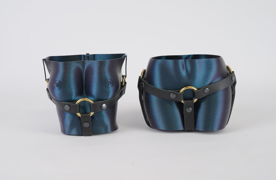 Booty Planter and Boob Planter With BDSM Harness - 6 Inch - Etsy