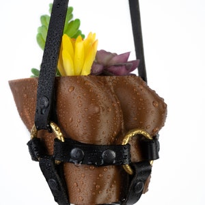 Booty Planter and Boob Hanging Planter With Harness - Etsy