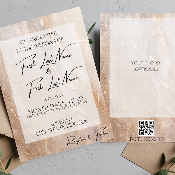 Champagne Colored Wedding Invitations - Etsy