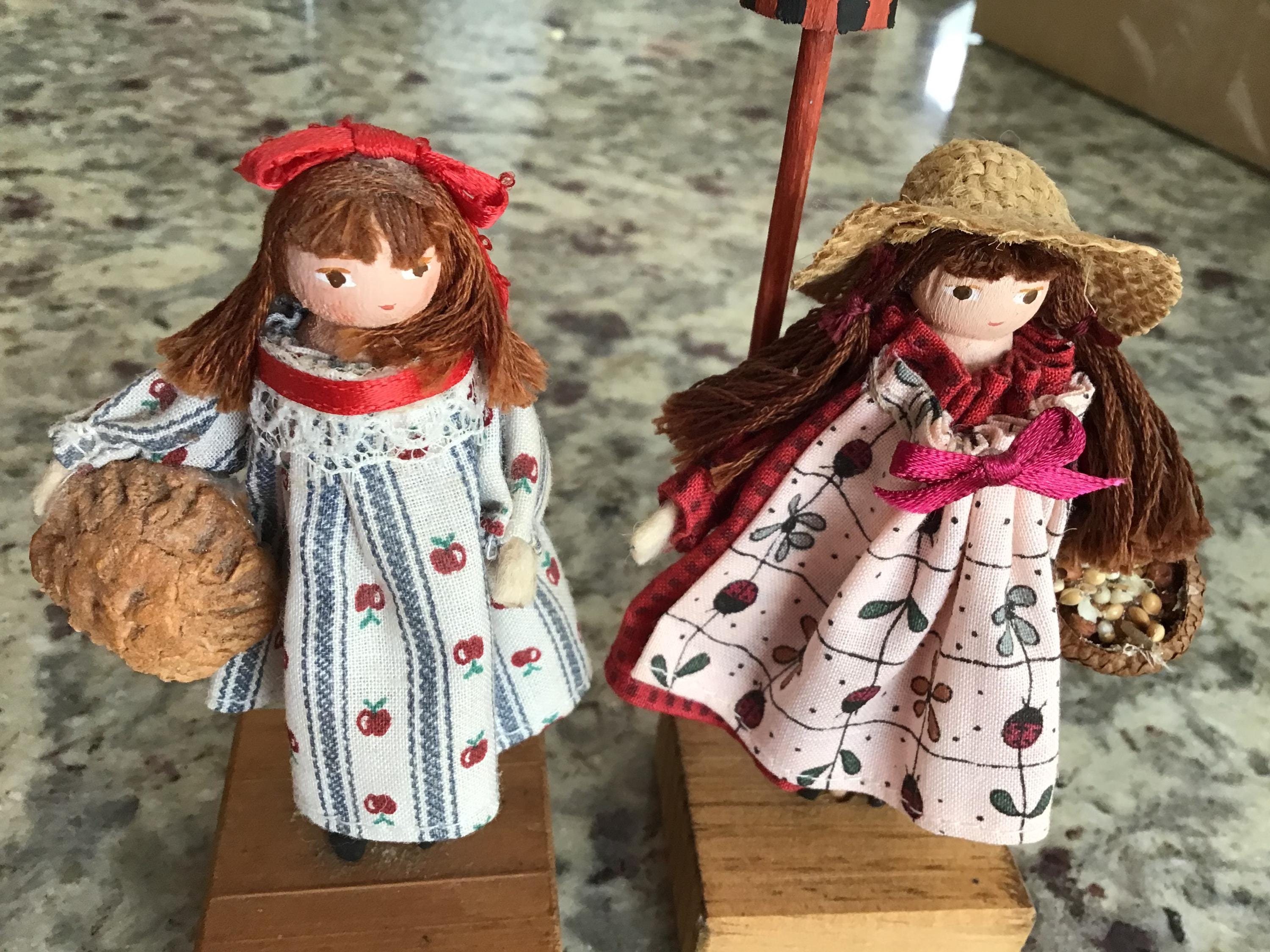 Vintage Handmade, Signed Clothespin Dolls - Etsy