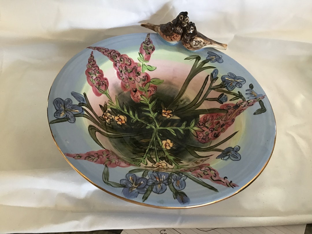 Blue Sky Pottery Robbin’s Song Bowl - Etsy