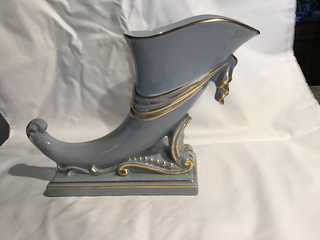 Princeton China Cornucopia Vase - Etsy