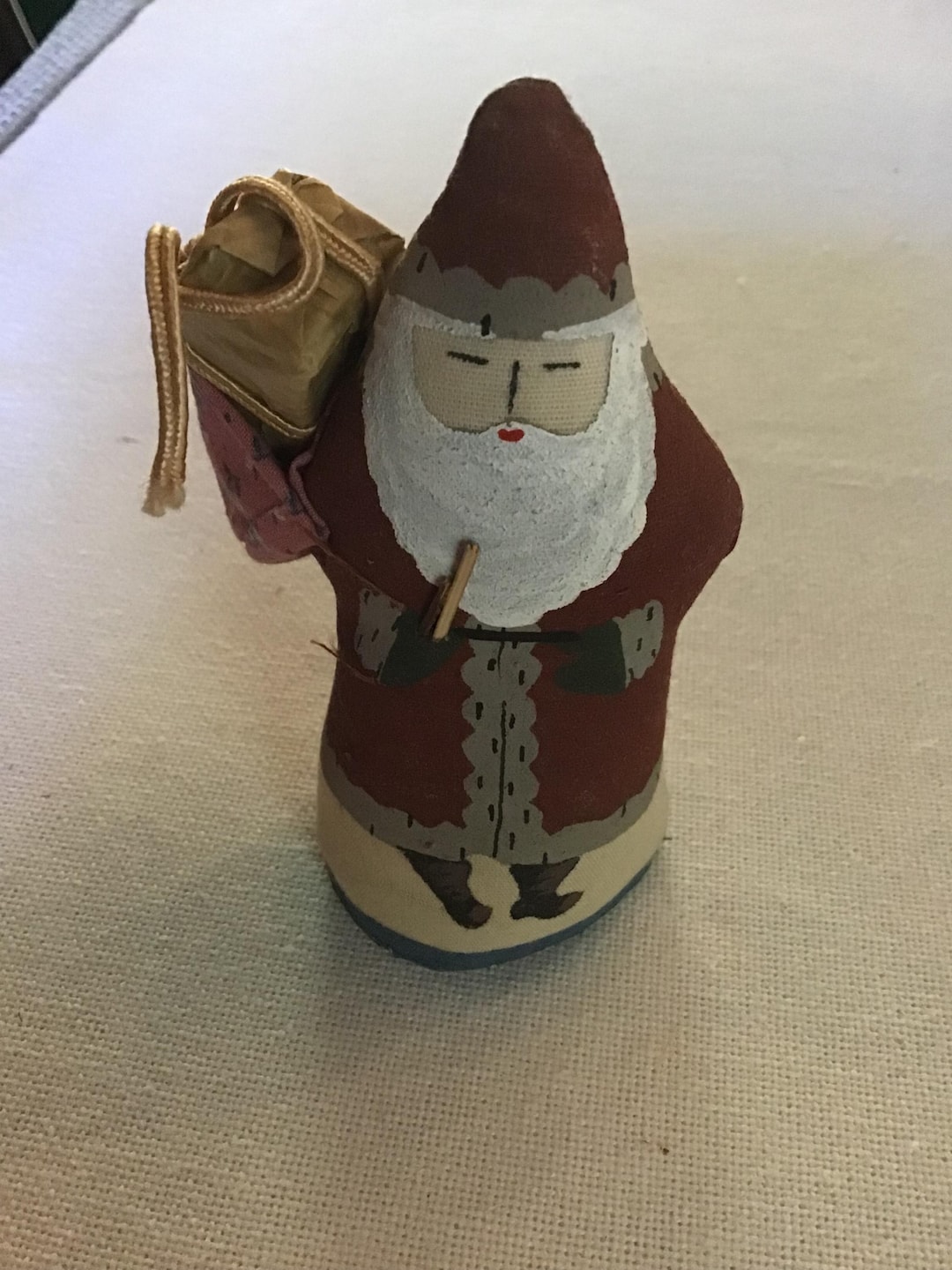 Primative Folk Art Hand Painted Santa - Etsy
