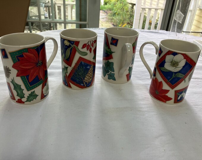 Set of 4 Dunoon Christmas Mugs Scotland - Etsy