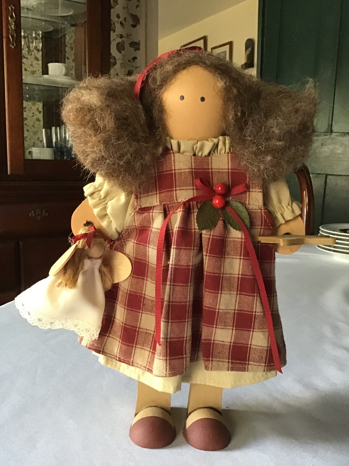 Molly Yokum Ladie and Friends Christmas Folk Art Doll - Etsy