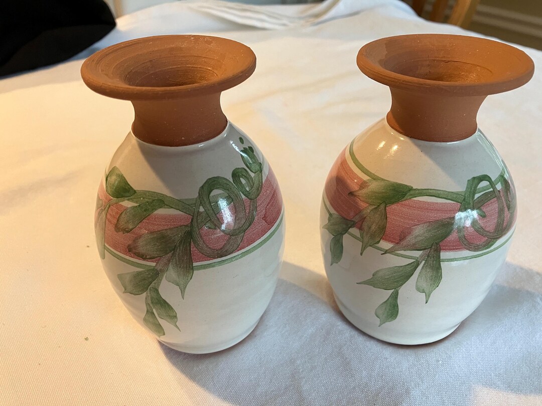 Pair Emerson Creek Pottery Vases - Etsy