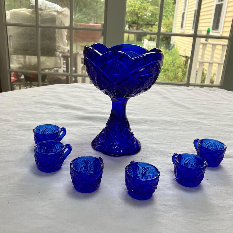 Miniature Glass Punch Set - Etsy