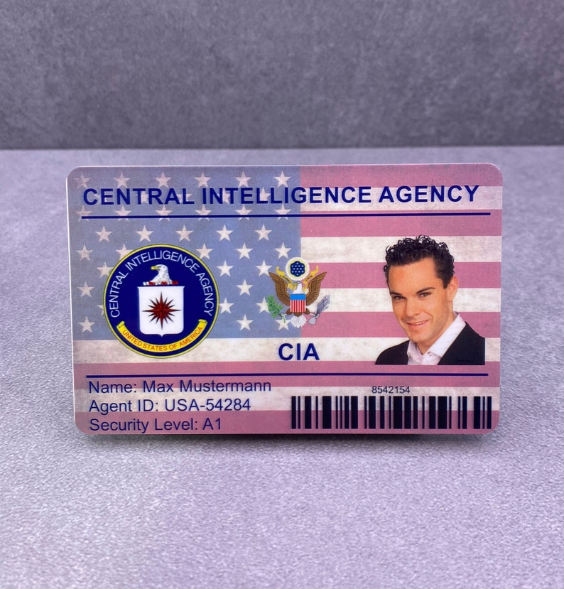 CIA Ausweis HOMELAND ID Card Plastikkarte Personalisiert - Etsy.de