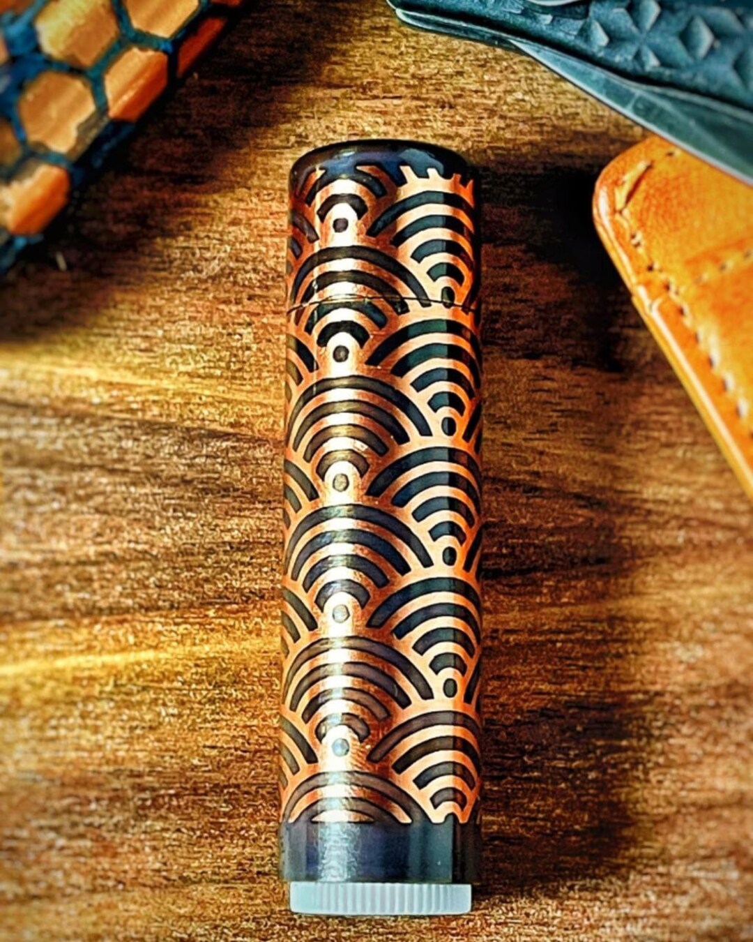 Fan Logo Copper Lip Balm Sleeve/edc/edc Gear/edc Gift/tactical Gift ...