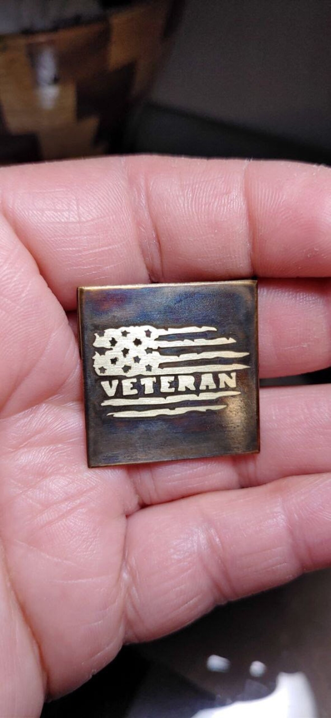 Veteran Brass Ranger Eye Patch/edc Patch/tactical Patch/ranger Eyes ...