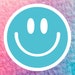 Green Smiley Face Sticker Waterproof Vinyl Sticker - Etsy