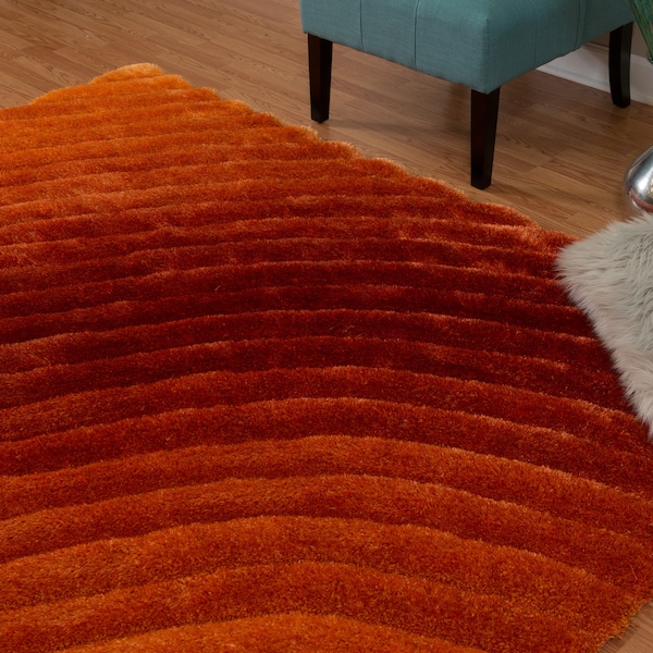 Orange Rug - Etsy