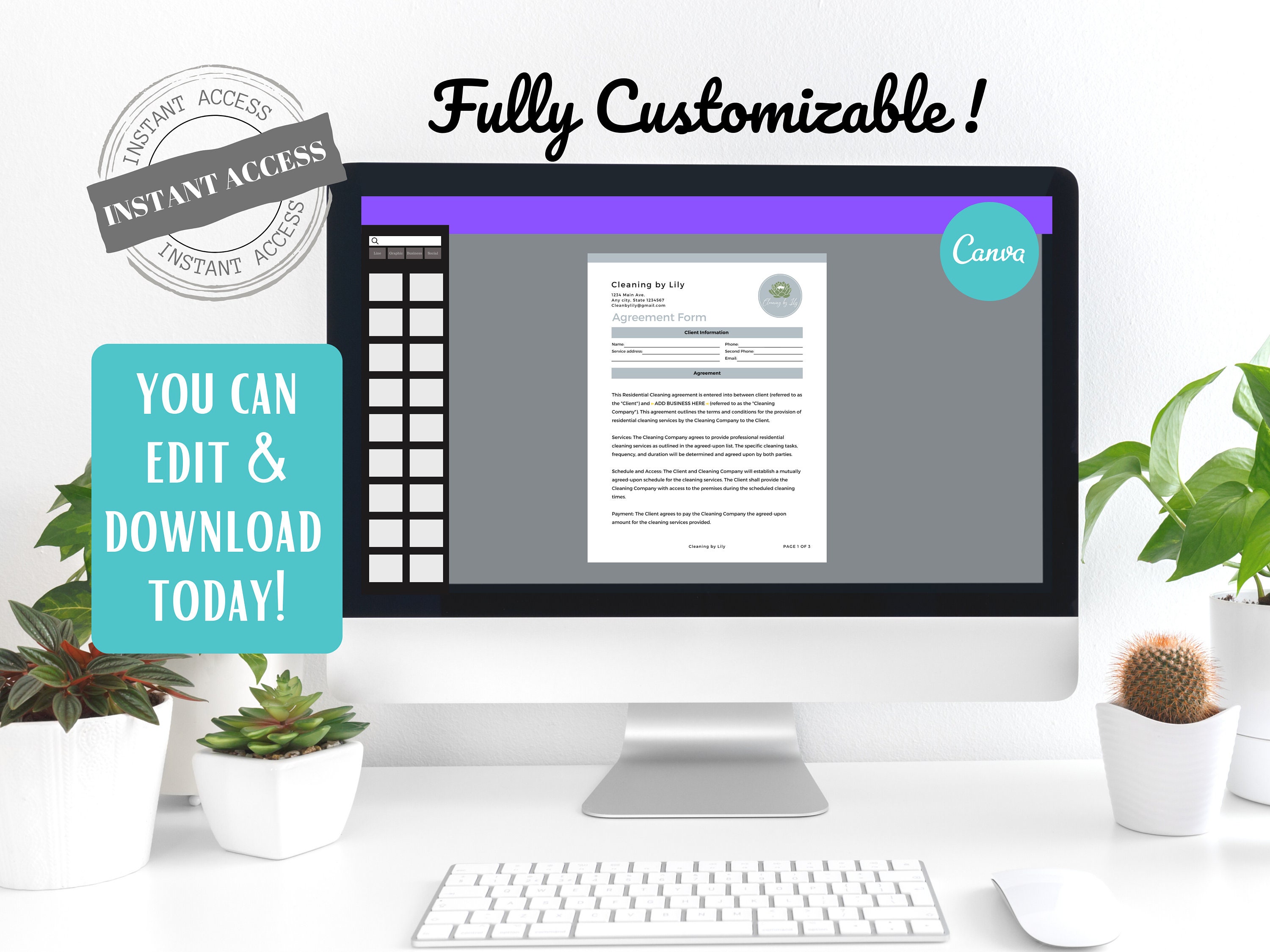 Cleaning Agreement, Cleaning Template, Cleaning Contract Template ...