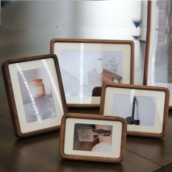 Walnut Picture Frame - Etsy