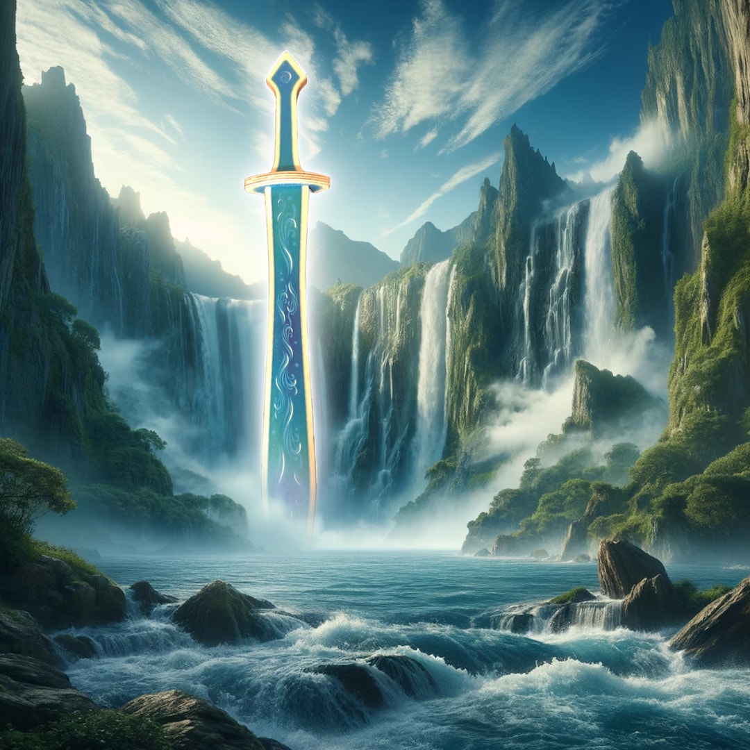 Level 1 Armory - Water Sword - Aqua Blade - (durable 23 Inch Long 1/2 ...