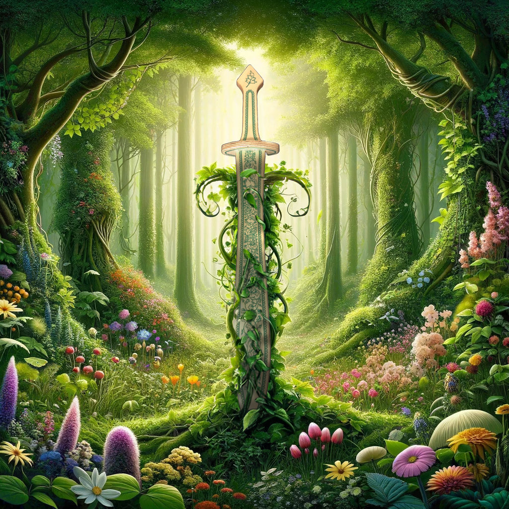 Level 1 Armory Nature Sword verdant Vanguard durable 23 Inch Long 1/2 ...