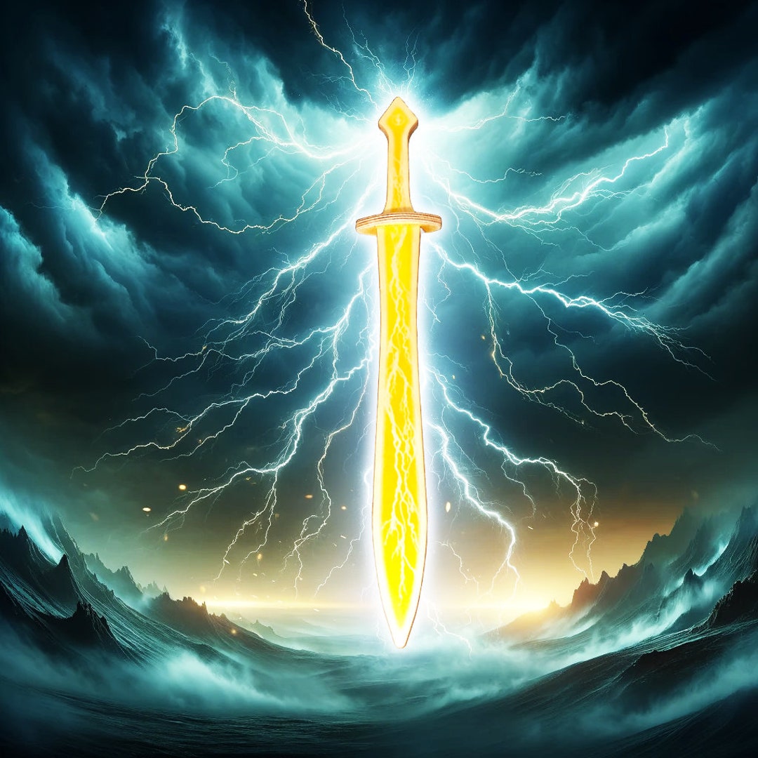 Level 1 Armory - Lightning Sword - Bolt Blade - (durable 23 Inch Long 1 ...