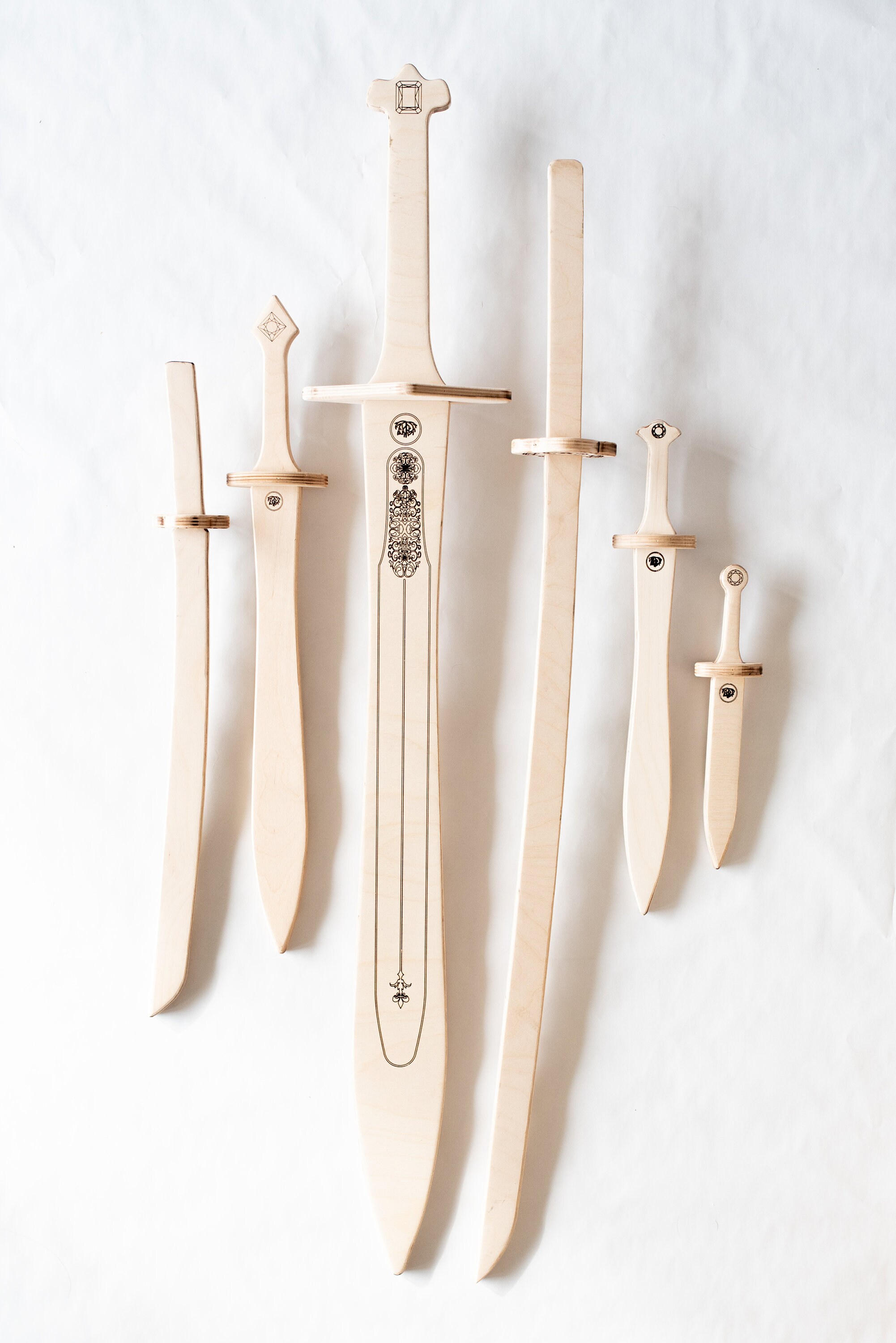 Wood Toy Katana by Level 1 Armory (durable 1/2" Birch Hardwood Plywood ...