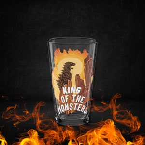 Godzilla, King of the Monsters Shaker Pint Glass - Etsy