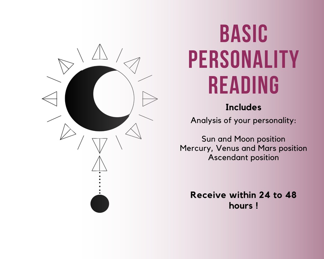 Big Six Your Personality Birth Chart English - Etsy