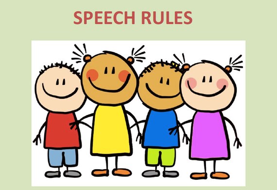 Speech Rules Social Story - Etsy