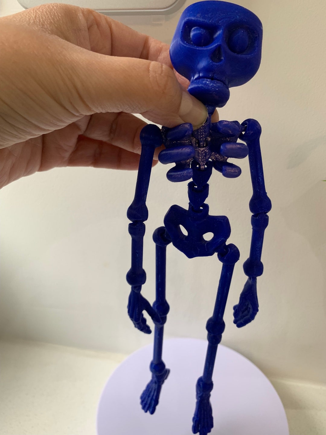 Halloween Articulated Skinny Skeleton, 3D Printed Skeleton Desk Toys ...