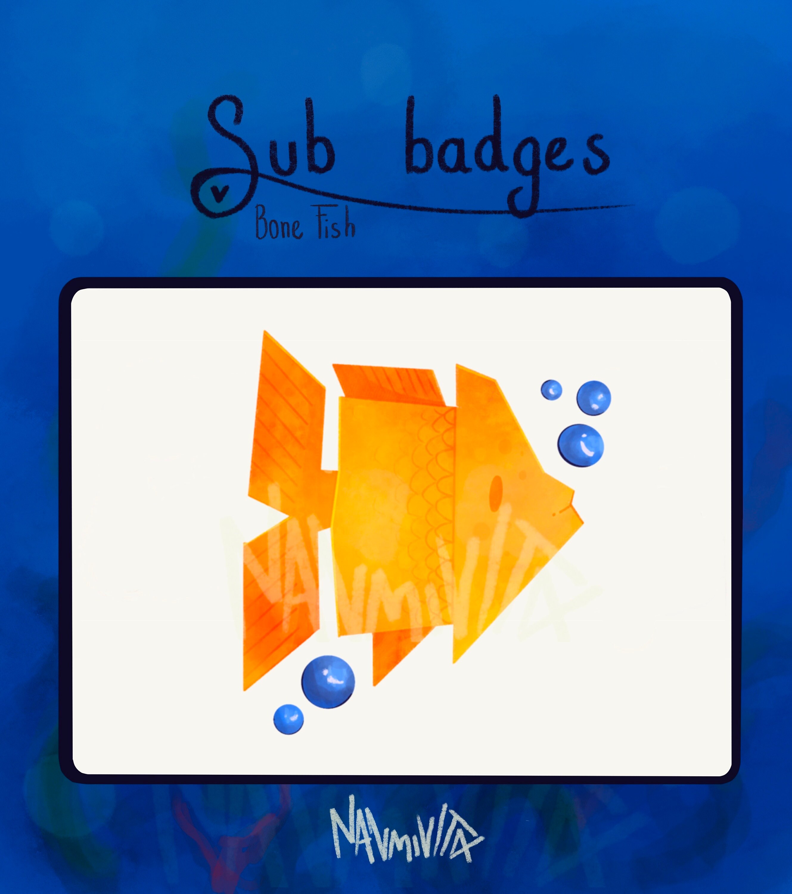 Fish Twitch Sub/bit Badges - Artwork, Graphics for Streamers - Etsy