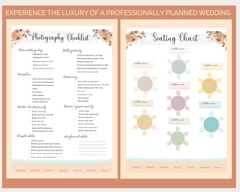 Ultimate Printable/digital Wedding Planner: Your Comprehensive Guide ...
