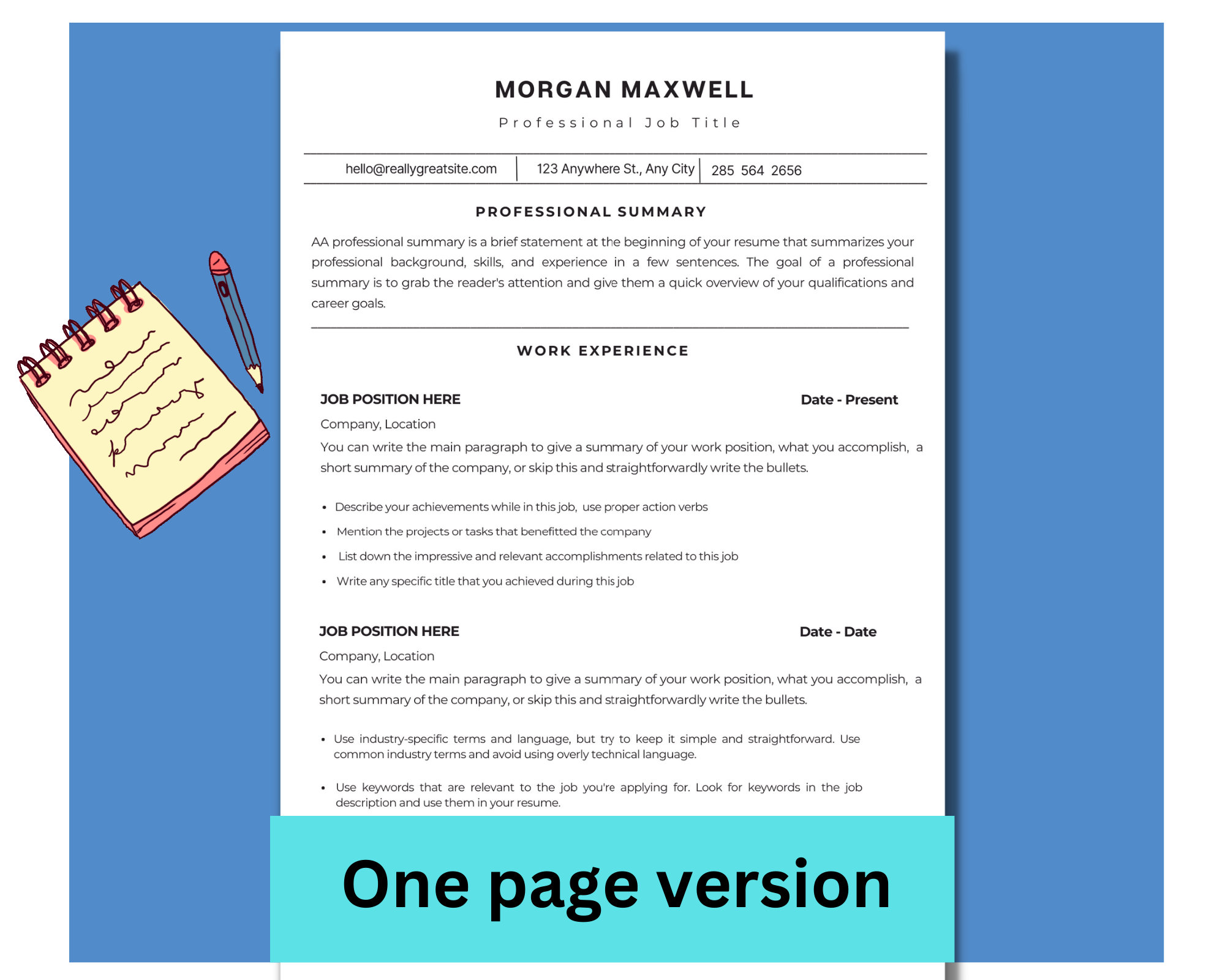 Find the Perfect Ats-friendly Resume Template: One-column, Traditional ...