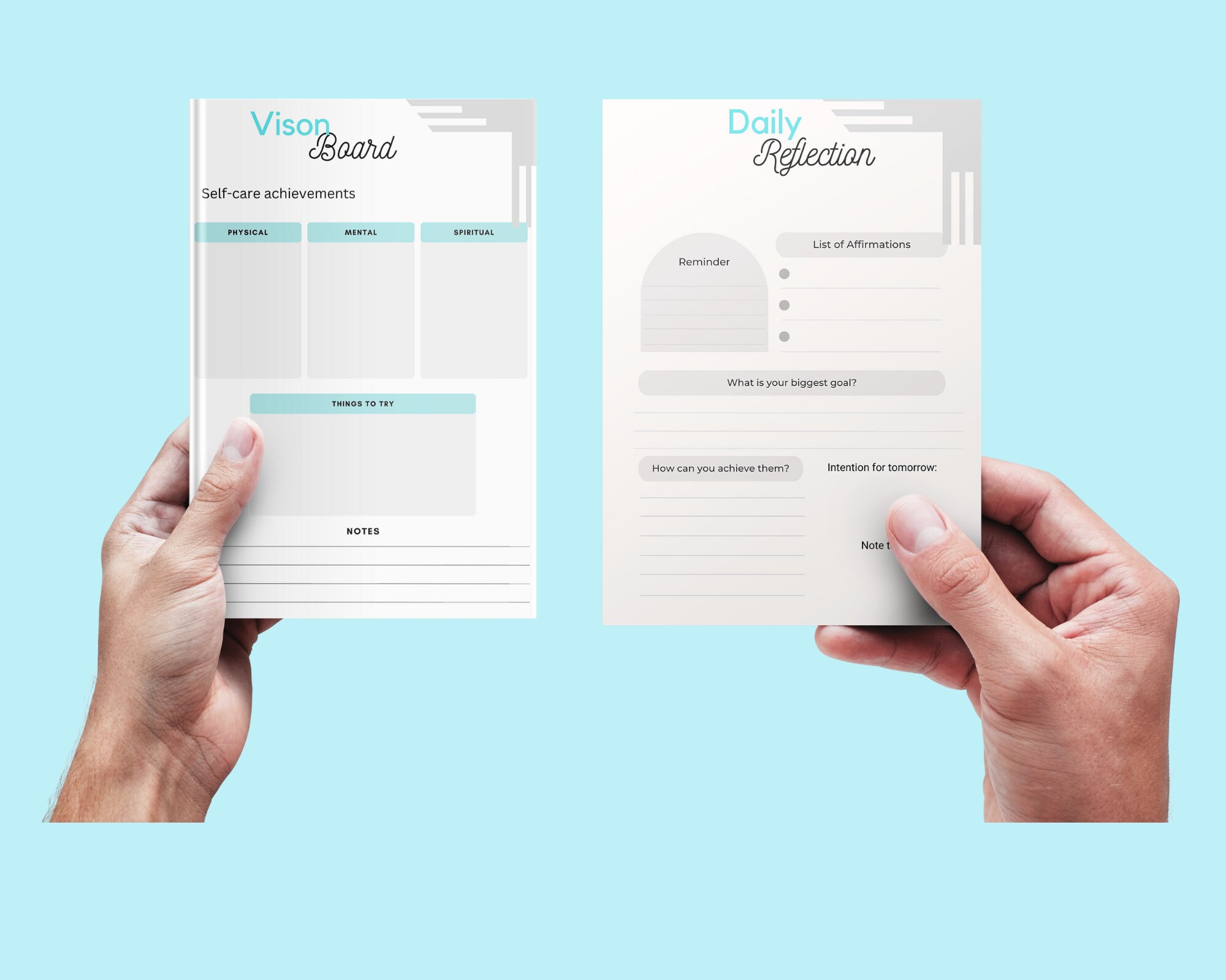 Selfcare Planner, Get Your Printable Wellness and Mindfulness Tracker ...